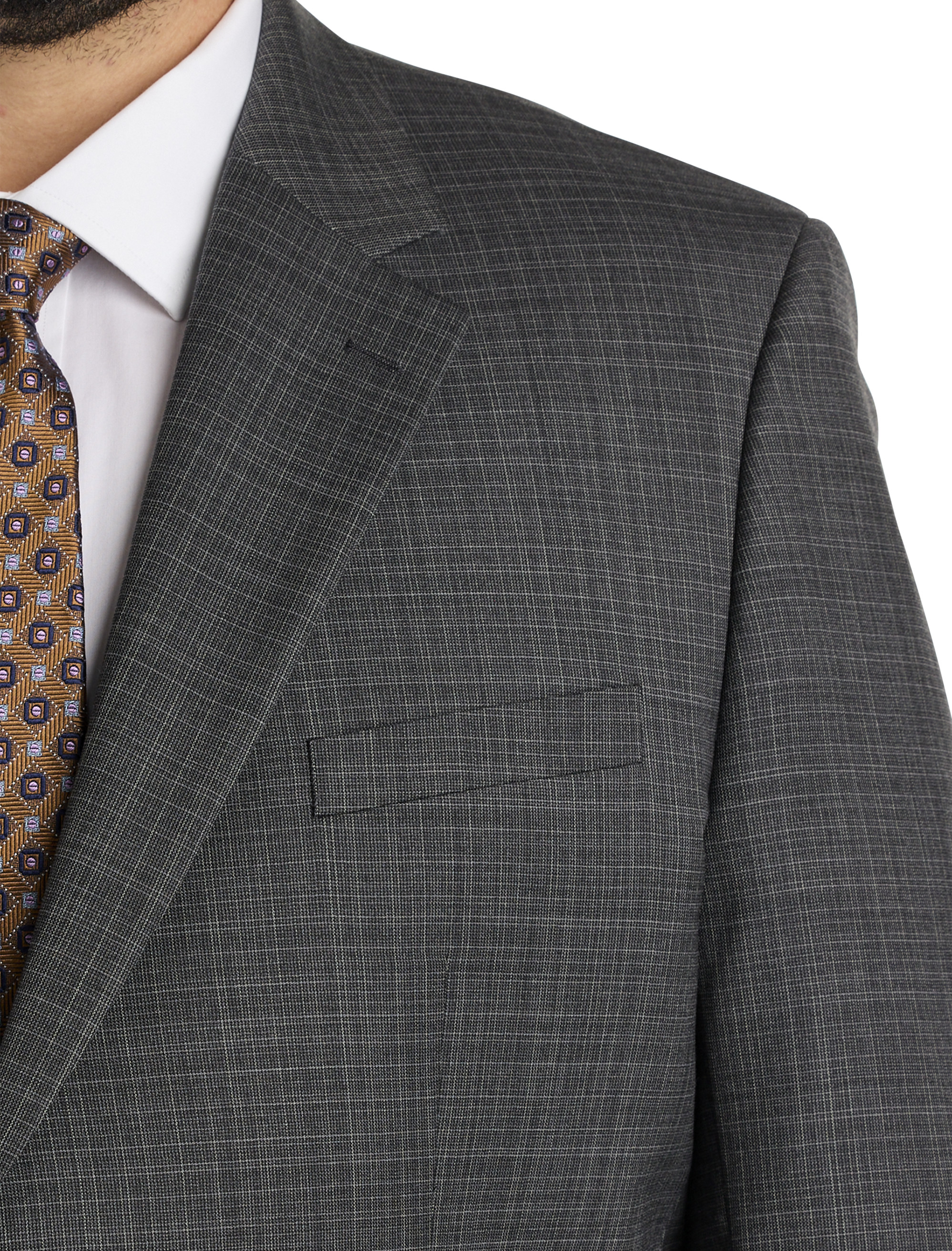 Micro Grid Suit Jacket - DXL